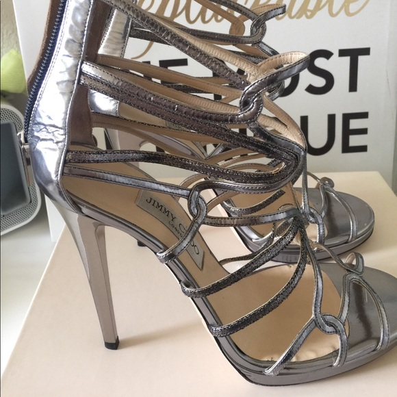 Jimmy Choo | Shoes | Jimmy Choo Silver Heels | Poshmark